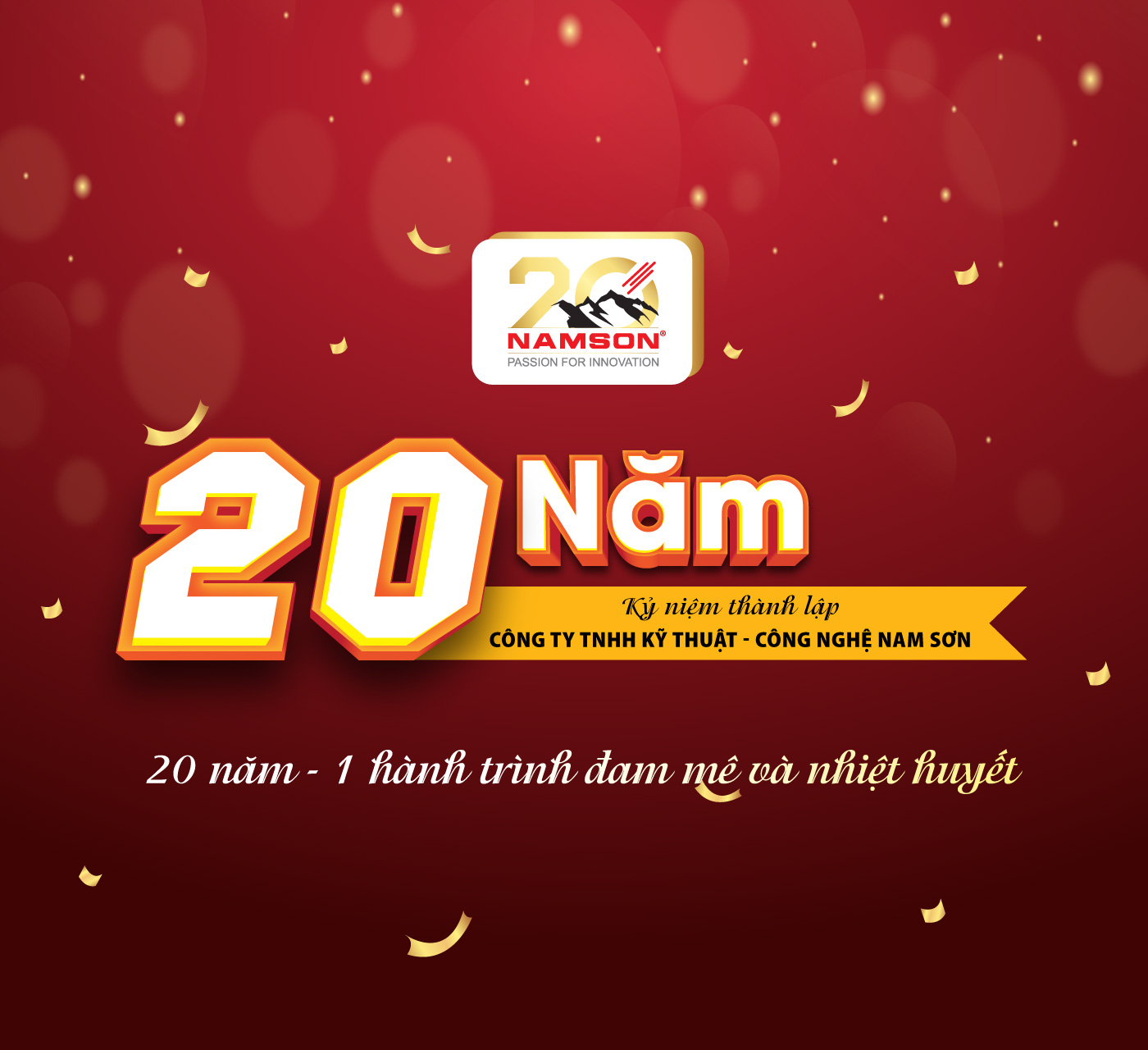 Chúc mừng 20 năm thành lập Công ty TNHH Kỹ Thuật - Công Nghệ Nam Sơn ...